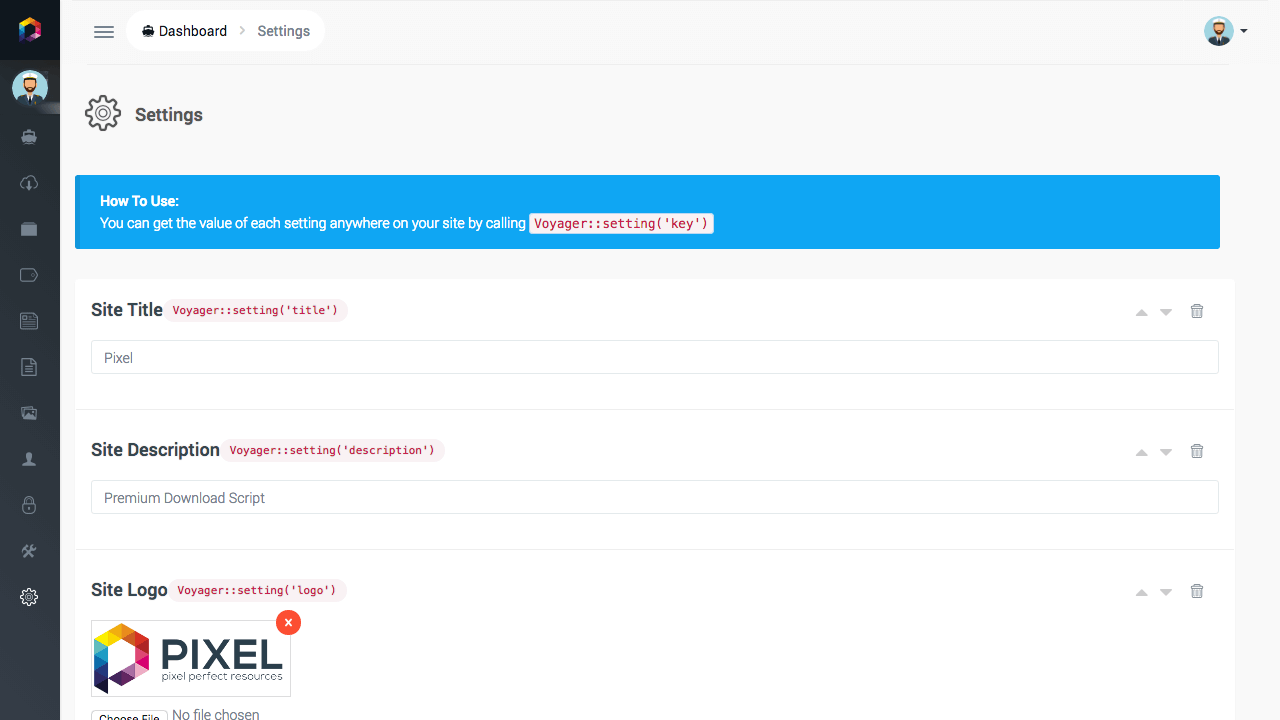 Pixel - Premium Download Script